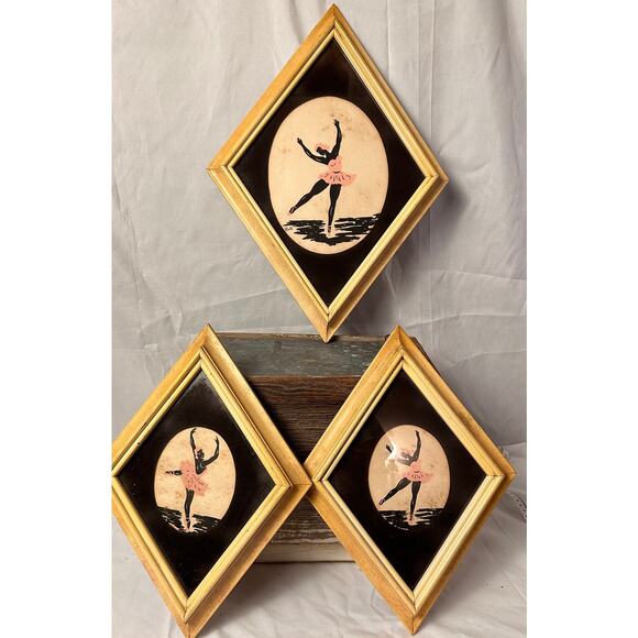Rola | Art | 94s Trio Of Rola Ballerina Black And Pink Prints | Poshmark